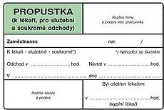 Propustka, A7, OP147, 100 ks | DAMEDIS S.R.O.